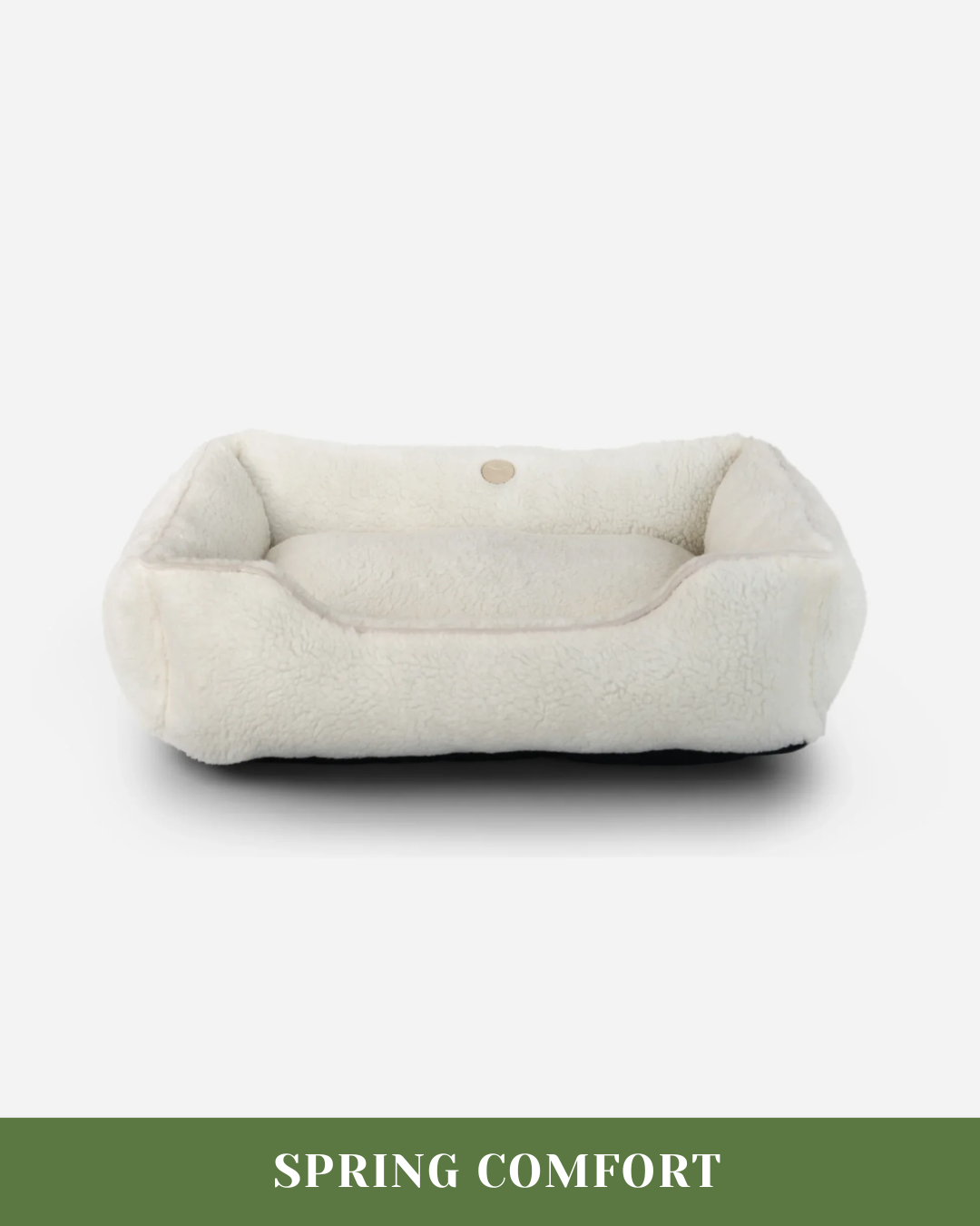 Beige & Gray Furry Sleeper Dog Bed - Sizes Small and Medium – Chester & Lee